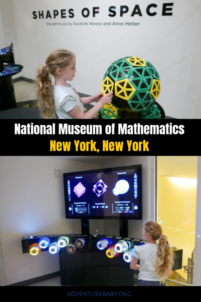 National Museum of Mathematics, New York - Adventure, baby!